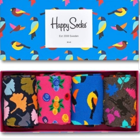 Happy Socks | Accessories | Happy Socks Forest Gift Box Set Of 4 | Poshmark